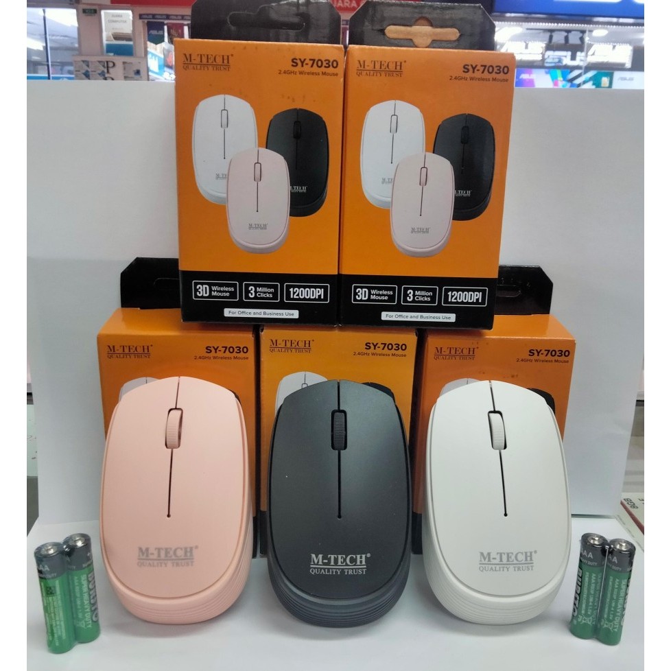 Jual Mouse M-Tech Wireless SY-7030 FREE Battery | Shopee Indonesia