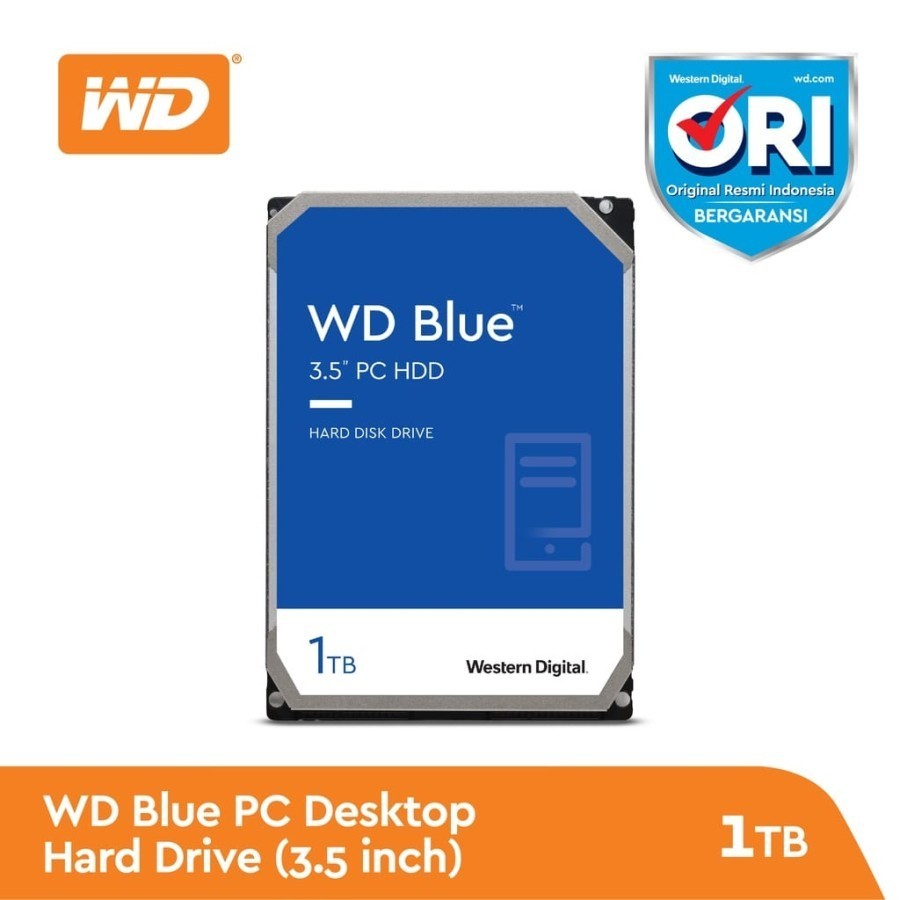 Jual HDD WD BLUE 1TB RESMI | Shopee Indonesia