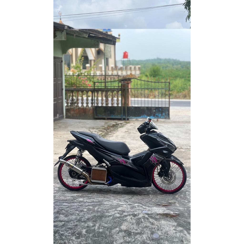 Jual STRIPING TRANSPARAN YAMAHA AEROX NEW 155 CUSTOM MOTIF BINTANG PINK ...