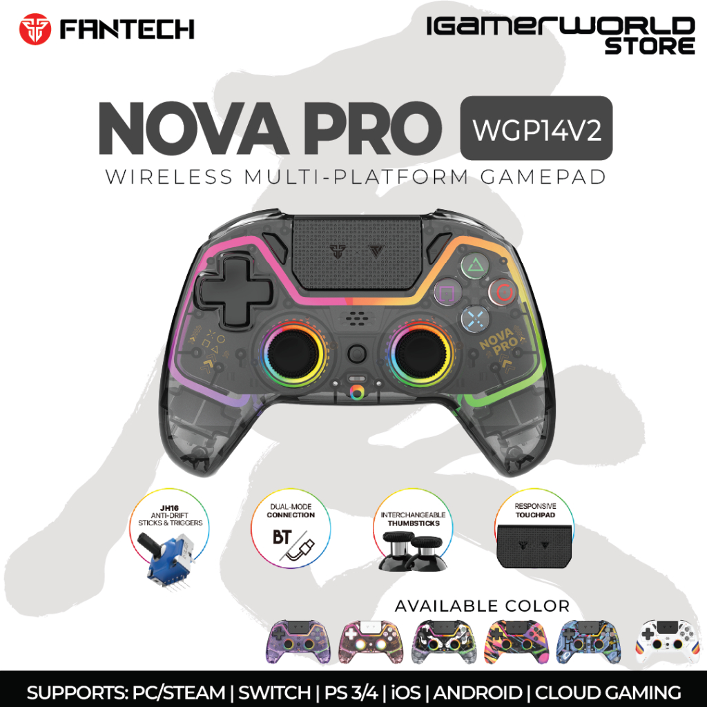 Jual Fantech WGP14 Nova Pro V2 Wireless Gamepad WGP 14 Hall Effect | Shopee Indonesia
