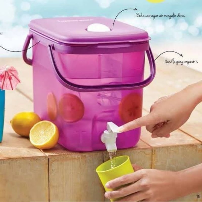 Jual Tupperware water dispenser 10L (ungu jadul) | Shopee Indonesia