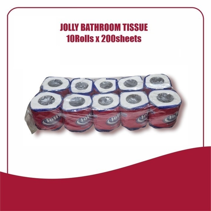 Jual 1 Pack Jolly Roll Toilet Core Non Embossed 200 sheets /10 pcs per ...