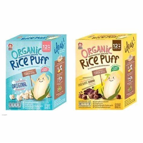 Jual Apple Monkey Organic Rice Puff 30 gr - Biskuit Bayi Cemilan Snack ...