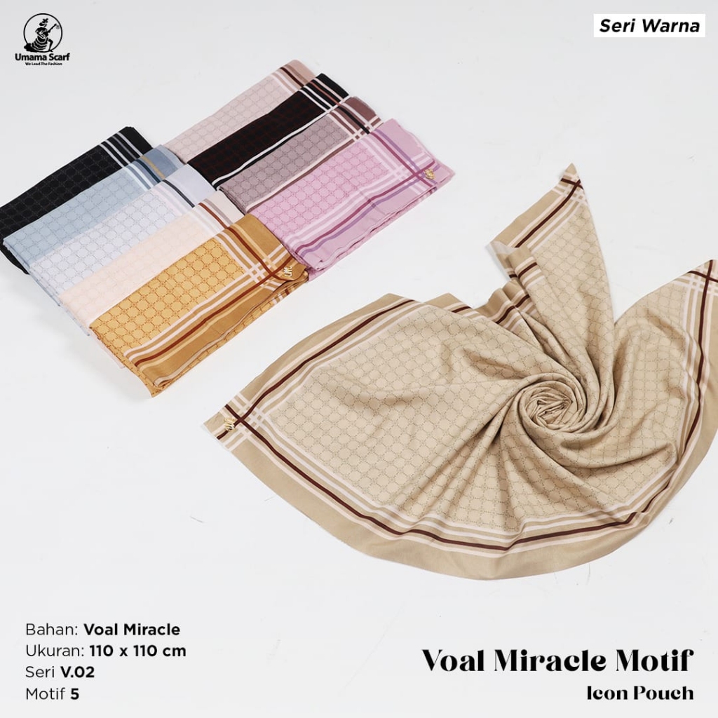 Jual Umama Scarf - Jilbab Voal Miracle Motif Icon Metal Logo ...