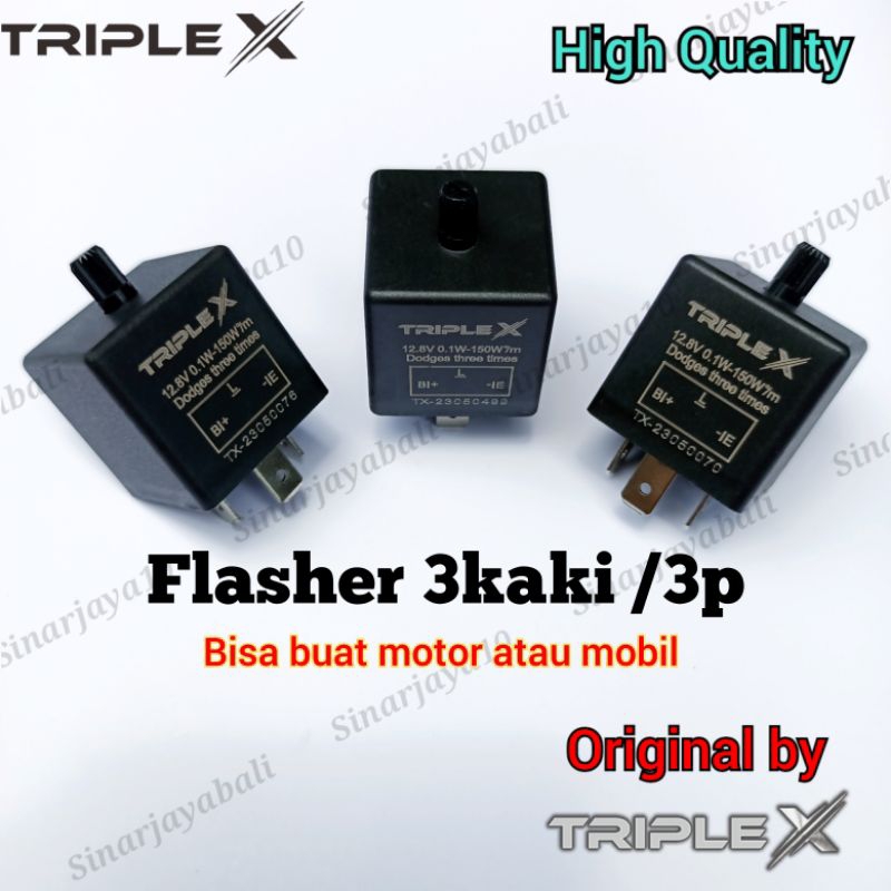 Jual flasher led sein 3 kaki flaser sen 3pin otomatis leting mobil ...