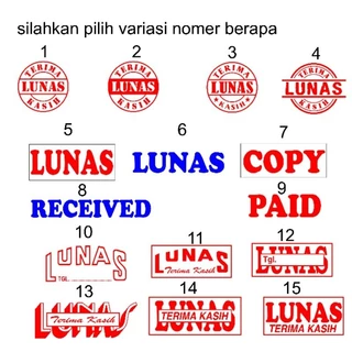 Jual Stempel Lunas Terlengkap & Harga Terbaru Oktober 2025 | Shopee ...