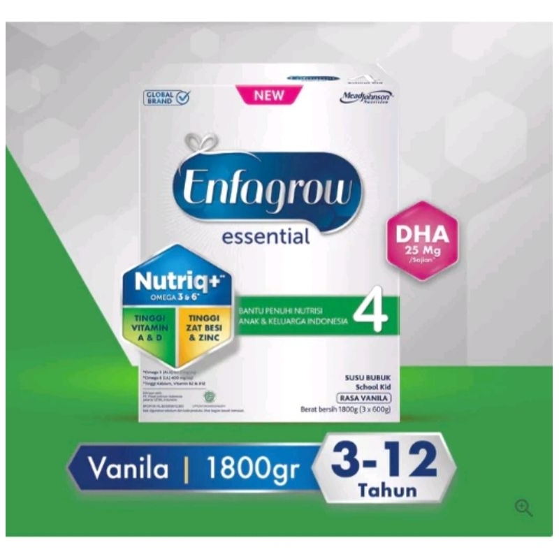 Jual Susu Enfagrow Essential A+4 1800 gram Rasa Vanila_Exp 2025 ...