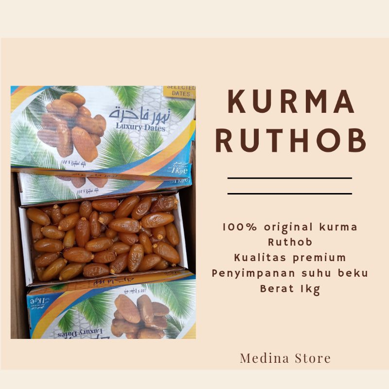 Jual Kurma Ruthob 1kg | kurma muda promil | Shopee Indonesia