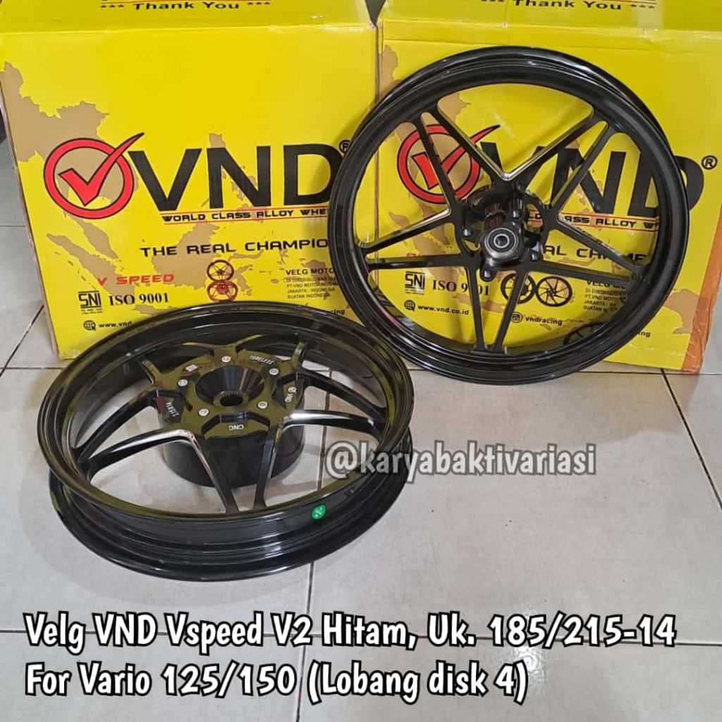 Jual VELG VND VSPEED V2 GEN 2 VARIO 125/150 BEAT SCOOPY VARIO 110 MIO M3 FAZZIO FILANO | Shopee ...