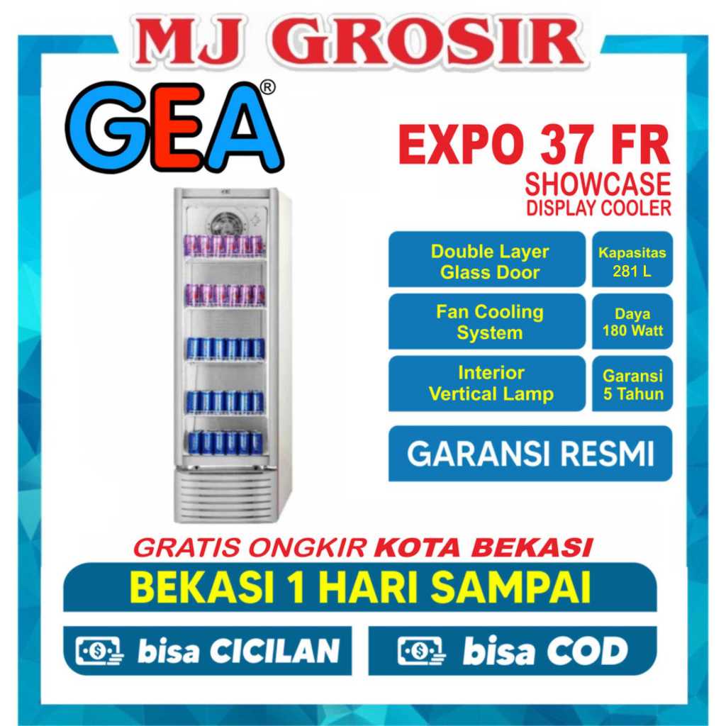 Jual SHOWCASE GEA EXPO 37 FR DISPLAY COOLER KULKAS MINUMAN LOW WATT ...