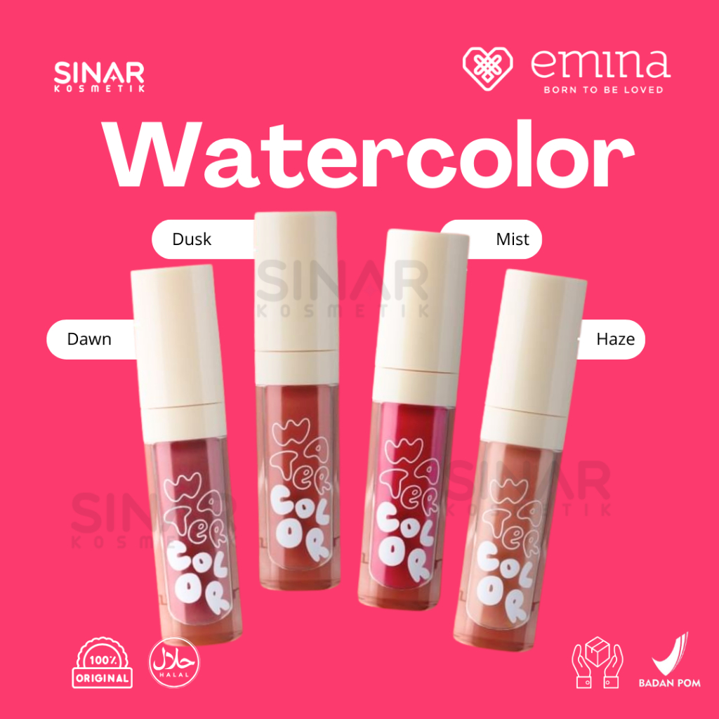 Jual Emina Water Color | Watercolor Lip Serum | Shopee Indonesia