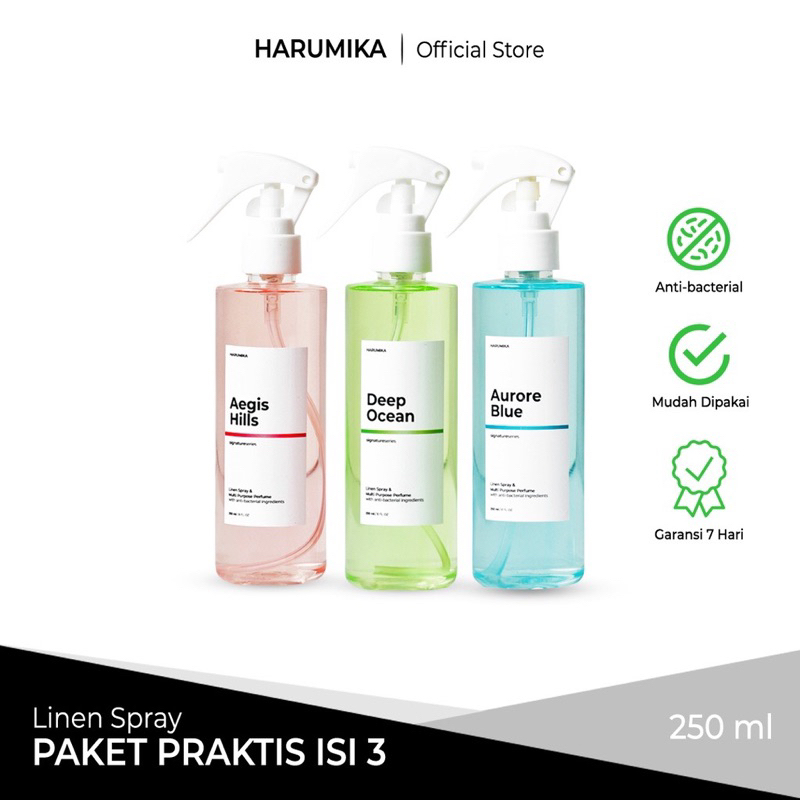 Jual HARUMIKA - Multy Room & Linen Spray Anti Bacterial parfum baju ...