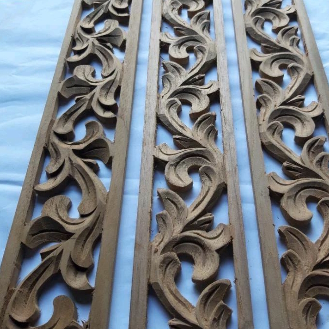 Jual Ornamen ukir lung tempel || ornamen list ukir kayu jati | Shopee ...