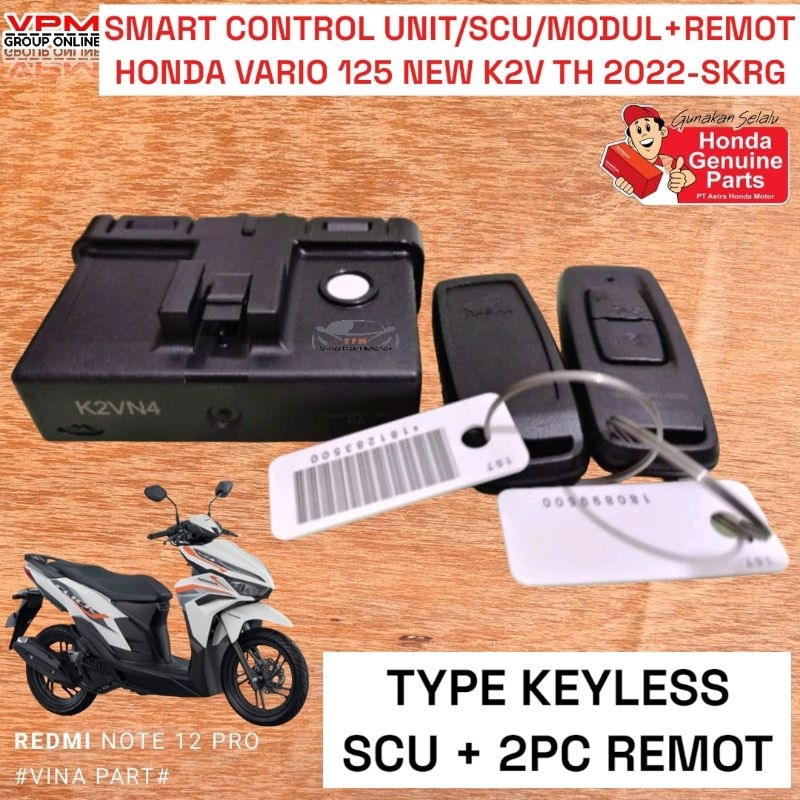Jual smart control unit scu modul set remot vario 125 new keyless K2V ...