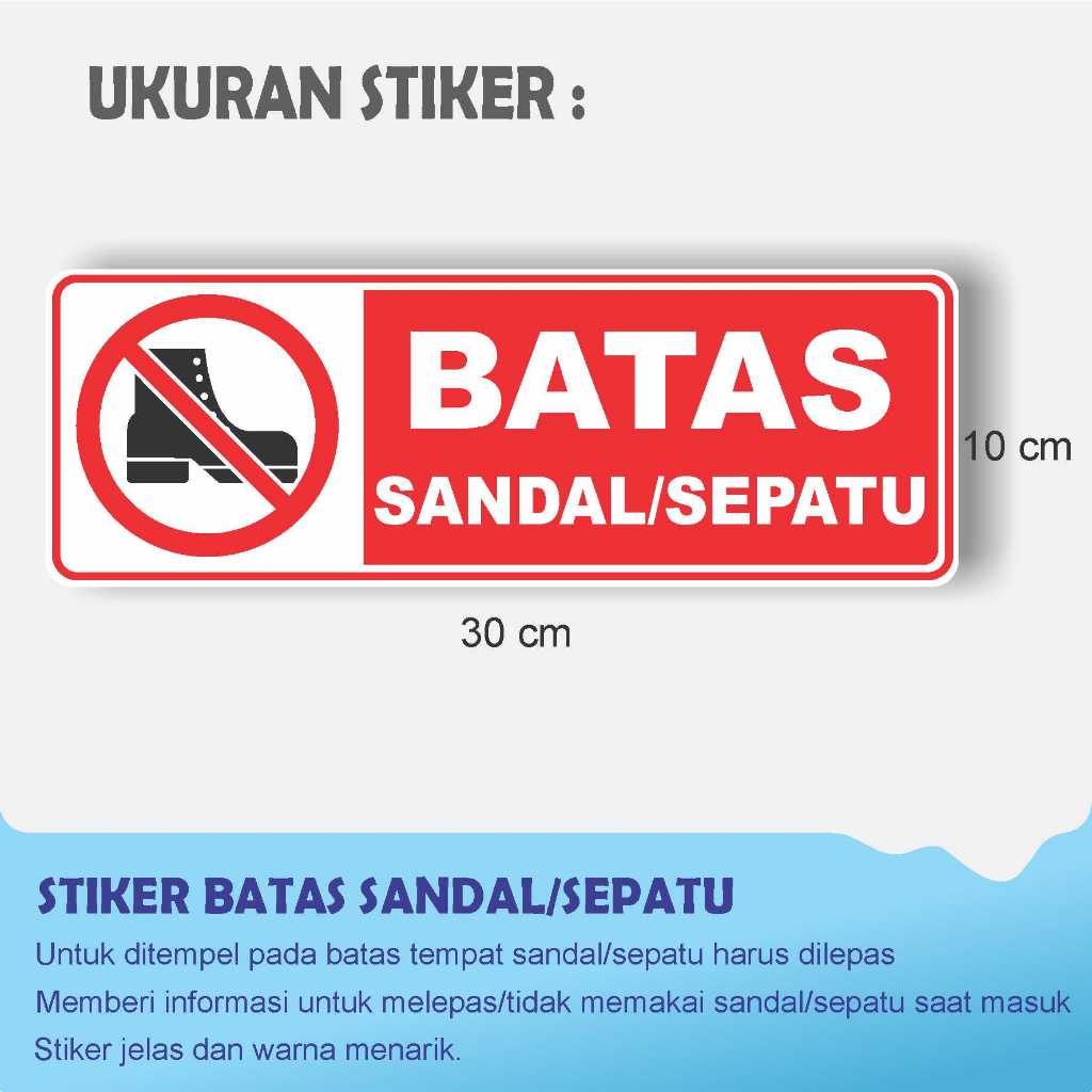 Jual STIKER BATAS SANDAL/SEPATU | Shopee Indonesia