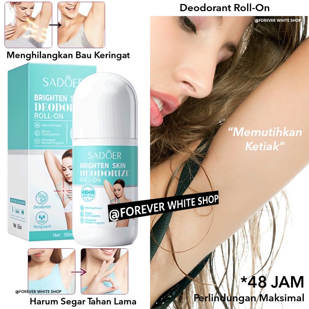Jual Termurah - Sadoer Deodorant Roll On Wanita & Pria 50 ml FWS/ Pencerah Ketiak dan ...