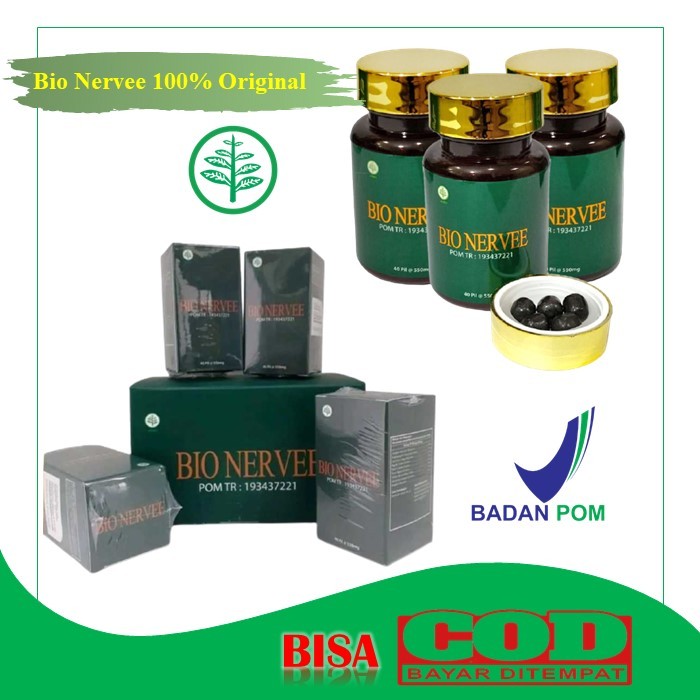 Jual 1 Box (Isi 6 Botol) Bio Nervie 100 100% Original Malaysia Obat ...