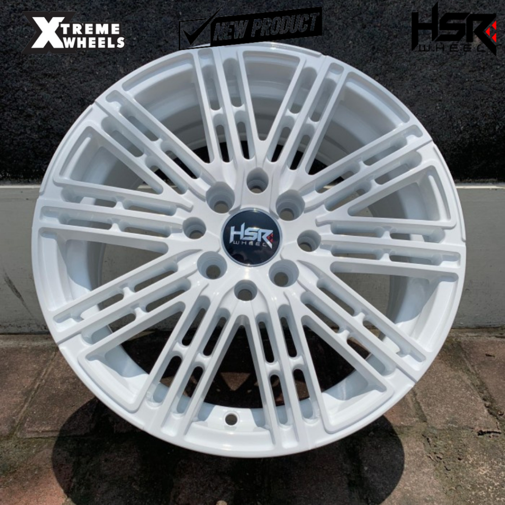 Jual Velg racing r15 terbaru hsr tomok dobel pcd 4x100-114 glossy white pelek avanza,xenia,brio ...