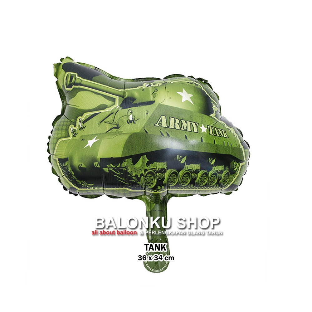Jual Balon Foil Mobil Army Tank / Balon Tank / Balon Mobil Tank Mini ...