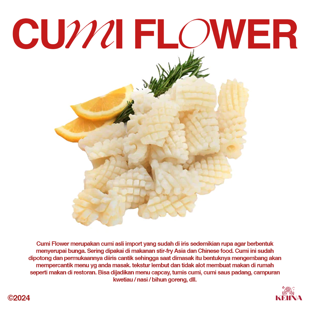Jual Cumi Flower Squid Cumi Kupas Bersih Segar Fresh Frozen Beku ...