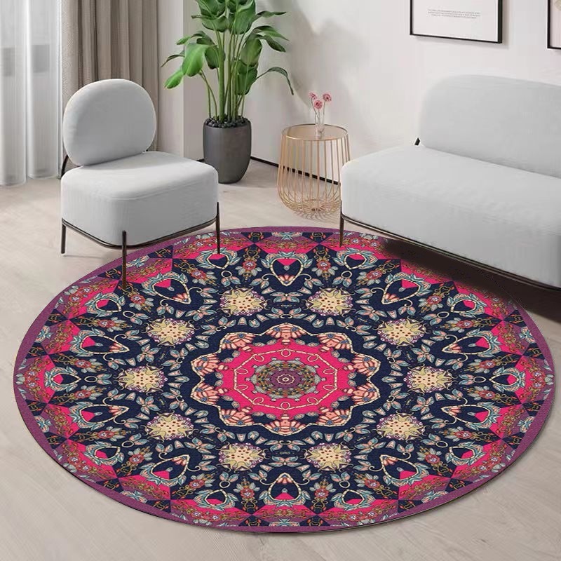 Jual UM020 Karpet Bulat Motif Anti Slip Diameter 100Cm/Karpet Bulat ...