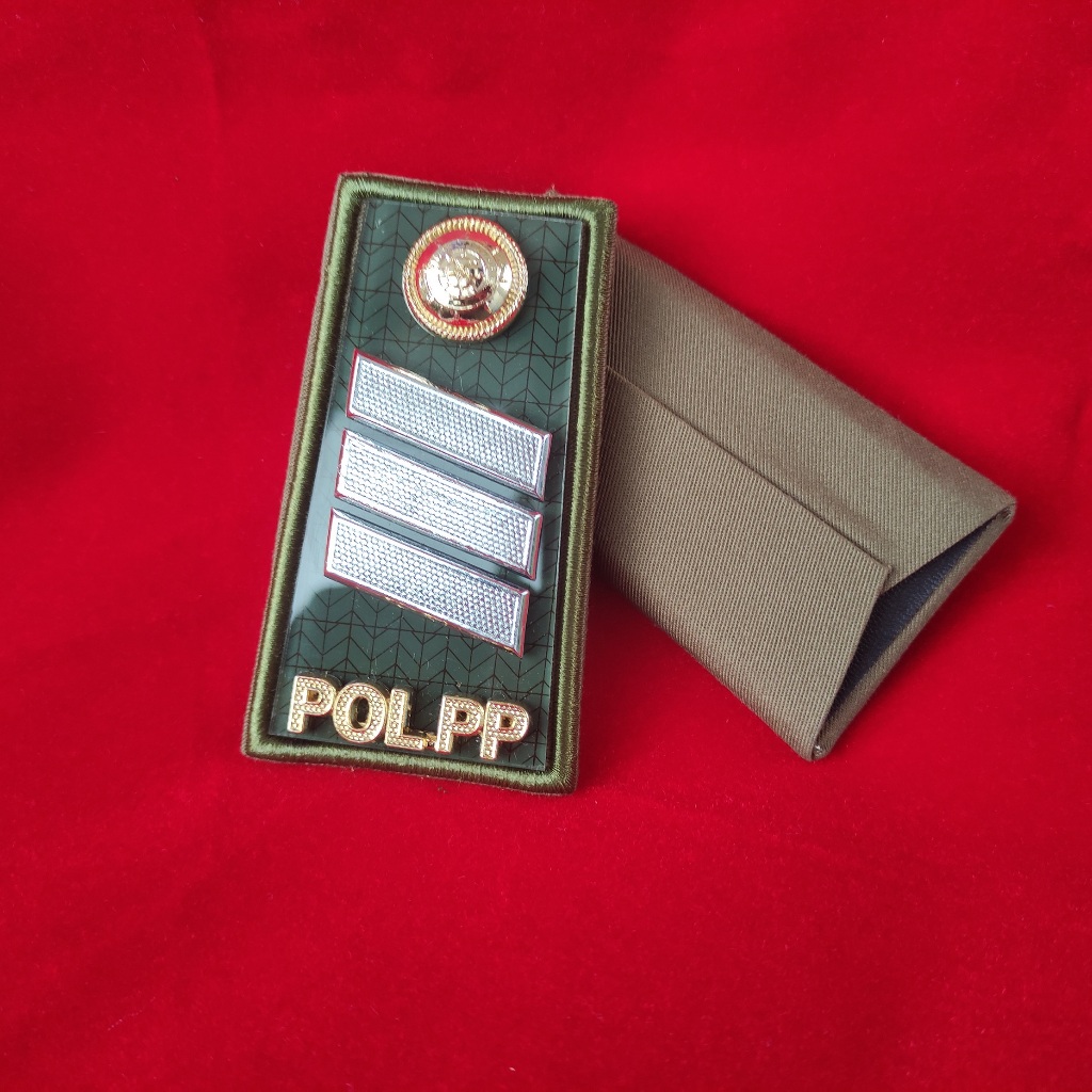 Jual Pangkat PDH POL PP 2A/2B/2C/2D LIST HIJAU | Shopee Indonesia