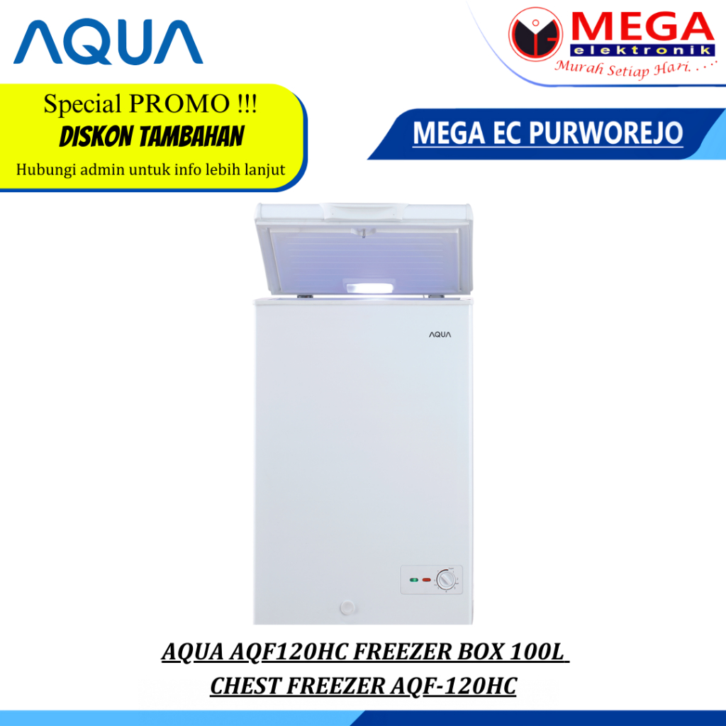 Jual CHEST FREEZER AQUA AQF120HC FREEZER BOX 100L CHEST FREEZER AQF ...