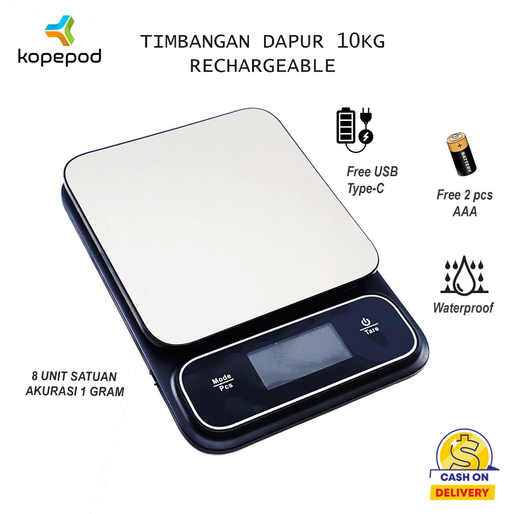 Jual Timbangan Dapur Digital 5kg 10Kg / Timbangan Kue Digital Dapur ...