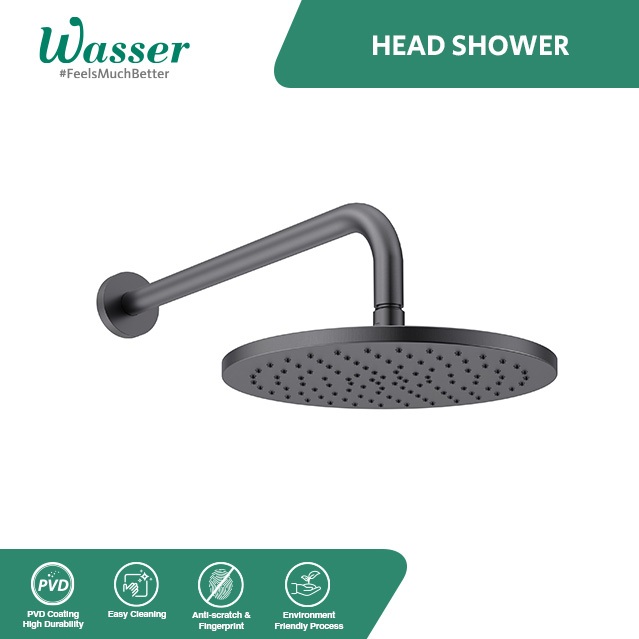 Jual Wasser Head Shower Set RSS-011 Satin Grey | Shopee Indonesia