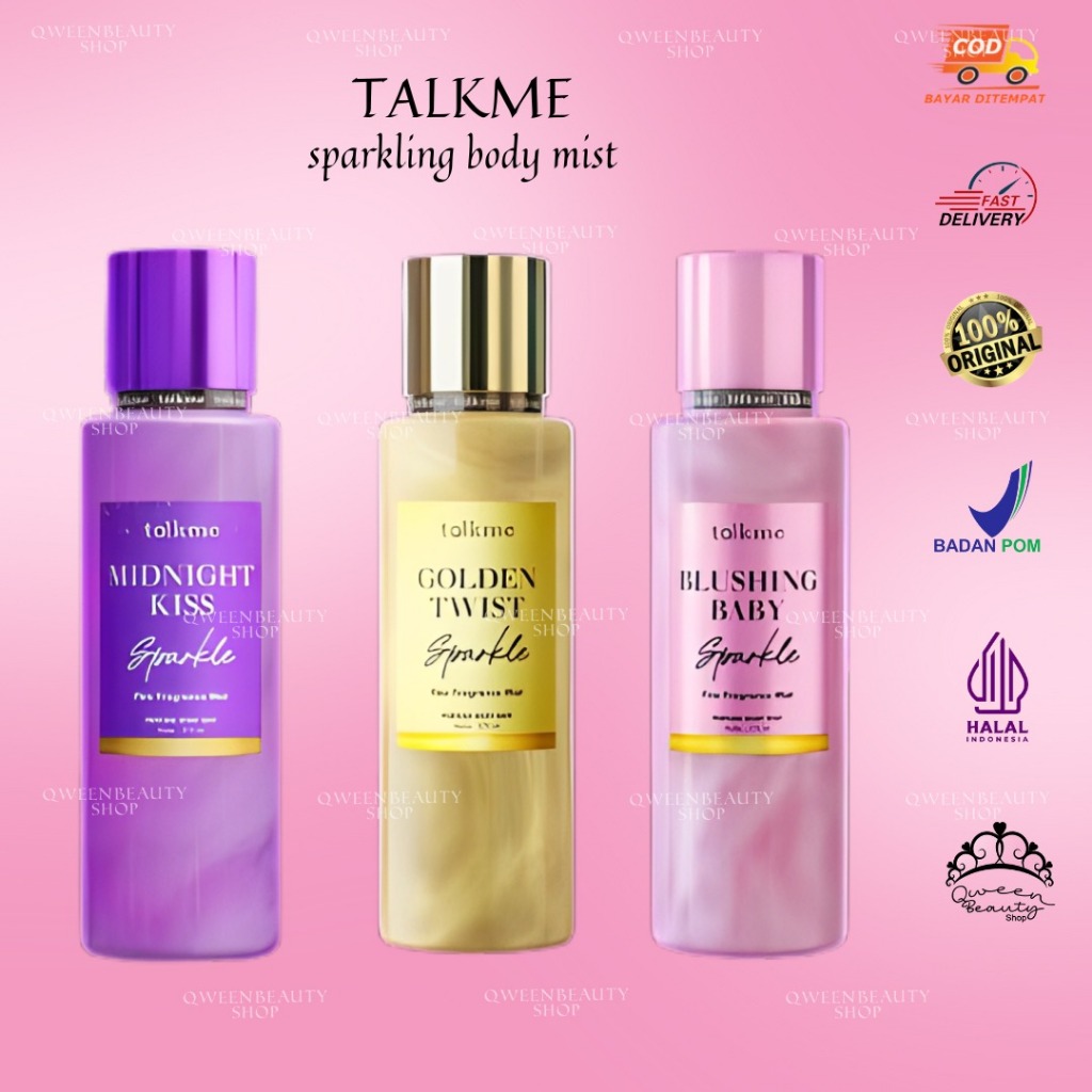 Jual Talkme Sparkling Body Mist 275ml | Shopee Indonesia