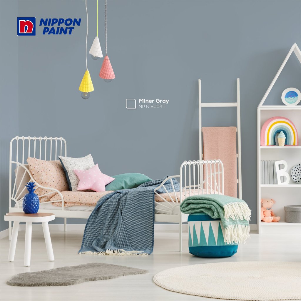 Jual CAT TEMBOK INTERIOR DAN EKSTERIOR NIPPON PAINT - MINER GRAY/N2004T ...