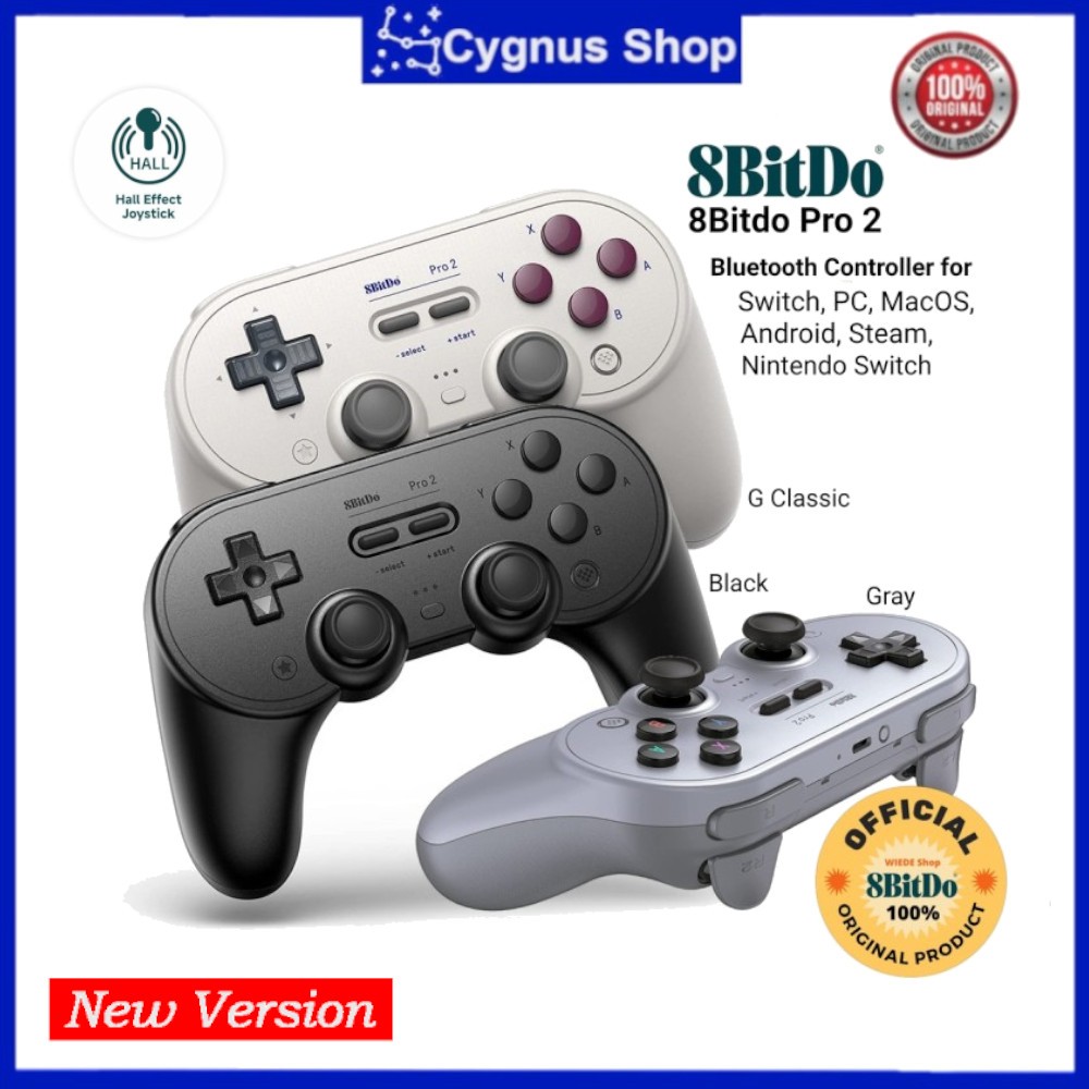Jual 8bitdo Pro 2 Wireless Controller joystick Switch PC Android MacOs ...