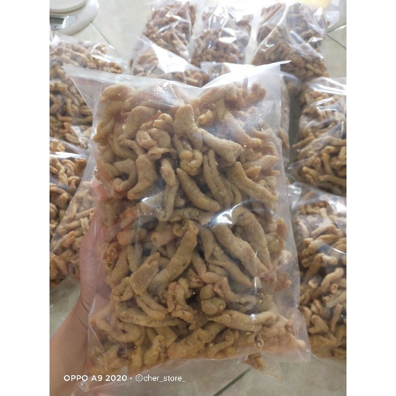 Jual kripik keripik usus krispy 500 gram | Shopee Indonesia