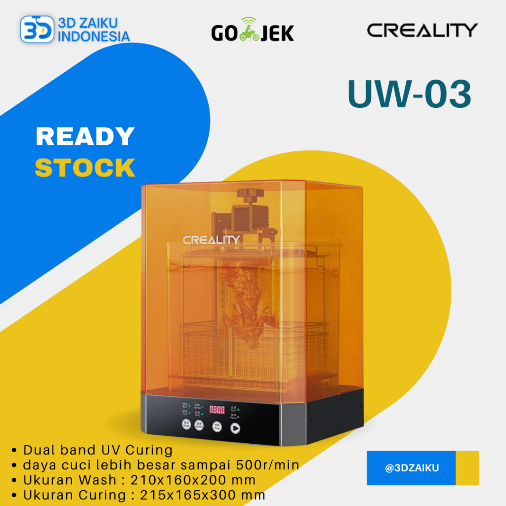 Jual Creality UW-03 Huge Wash and Cure for UV Resin 3D Printer LCD MSLA ...