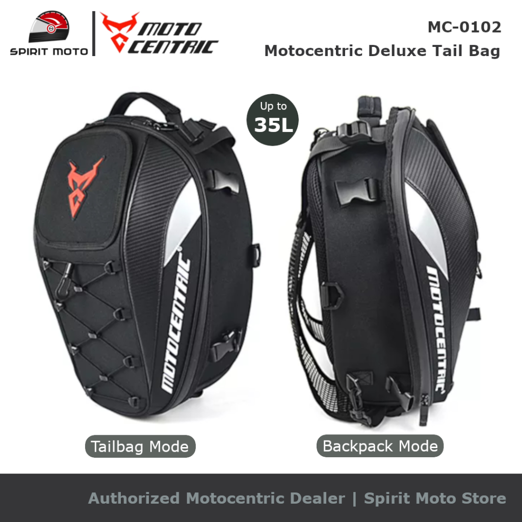 Jual Motocentric Deluxe Tail Bag | Tas Touring Belakang Motor Tailbag ...