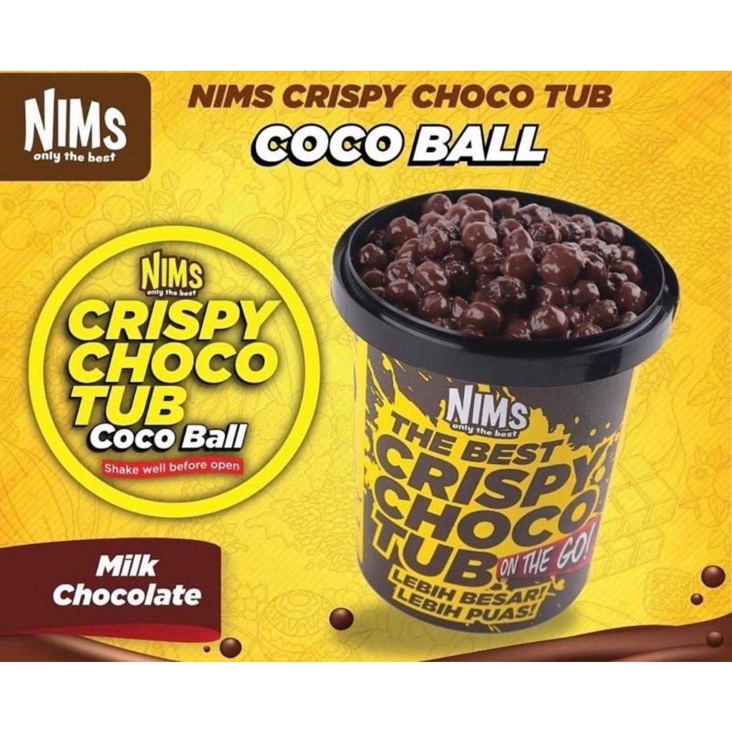 Jual Nims Crispy Choco Tub Ball Campuran Coklat Susu dan Sereal - Coco ...