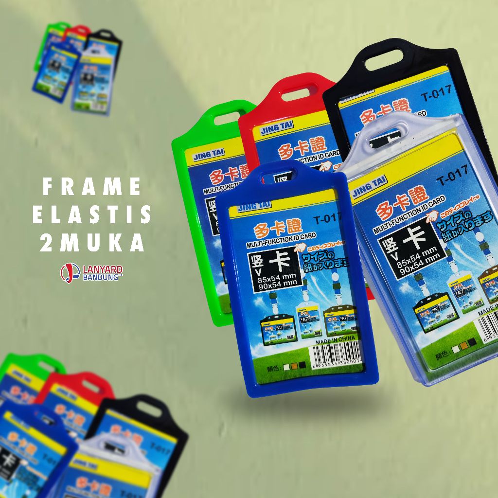 Jual CASING ELASTIS 2 MUKA / card holder elastis / frame id card ruber ...