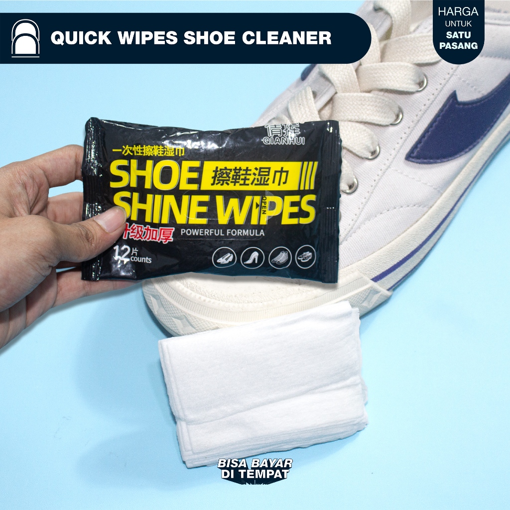 Jual [BAYAR DI TEMPAT] Tissue Basah Pembersih Sepatu Quick Wipes Shoe ...