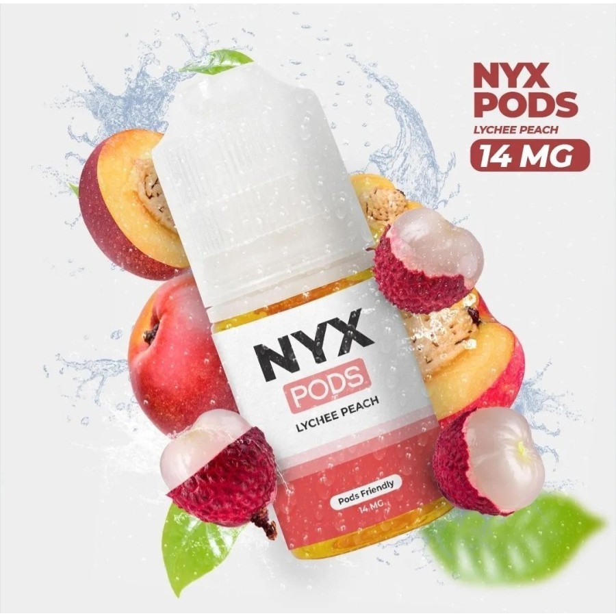 Jual Liquid NYX Lychee Peach Ice Cream Pods Friendly 14MG 30ML by ...
