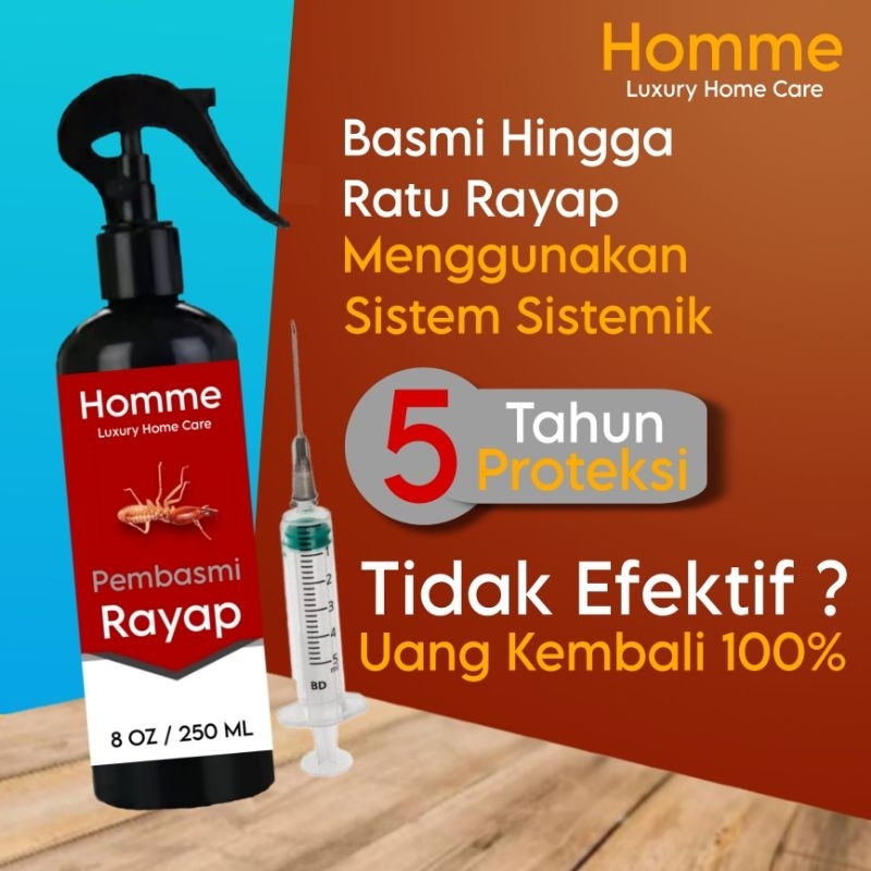 Jual Homme Obat Anti Rayap Spray Pembasmi Rayap Racun Rayap Pengawet ...