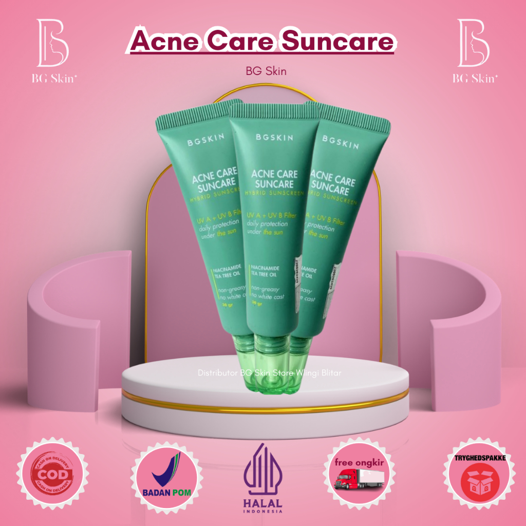 Jual NEW PACKAGE!!! BG Skin Acne Care Suncare | Suncare Acne | Shopee ...