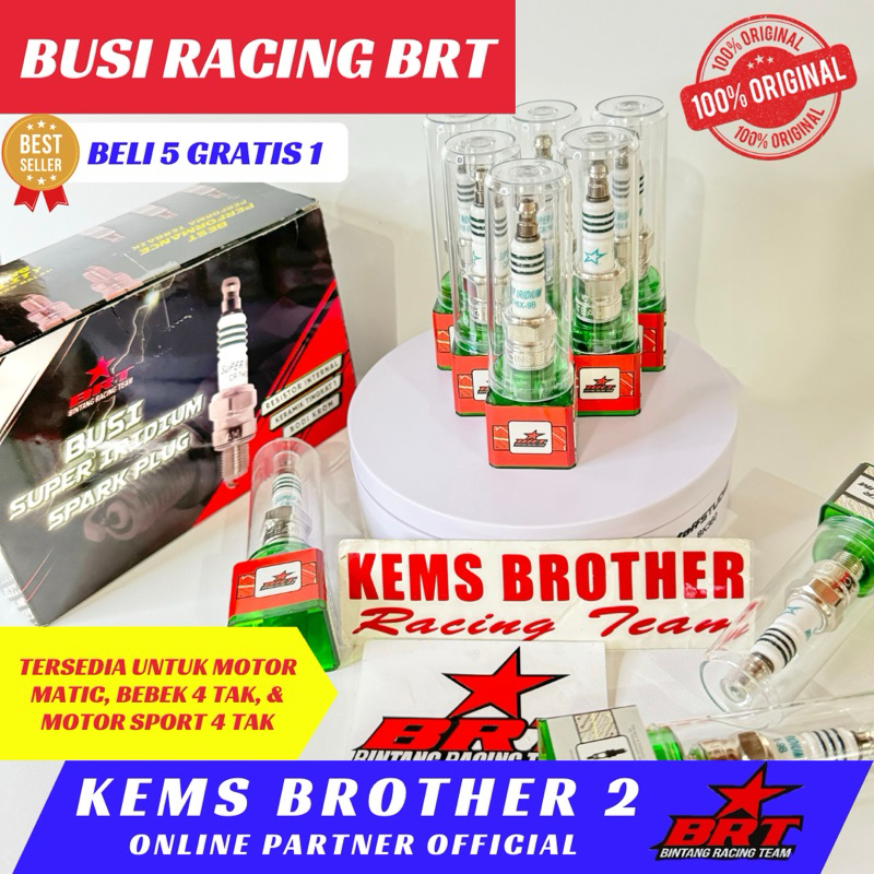 Jual BUSI RACING ORIGINAL BRT SUPER IRIDIUM PLUS VIXION MX KING VARIO 160 XMAX PCX 160 ADV 160 ...