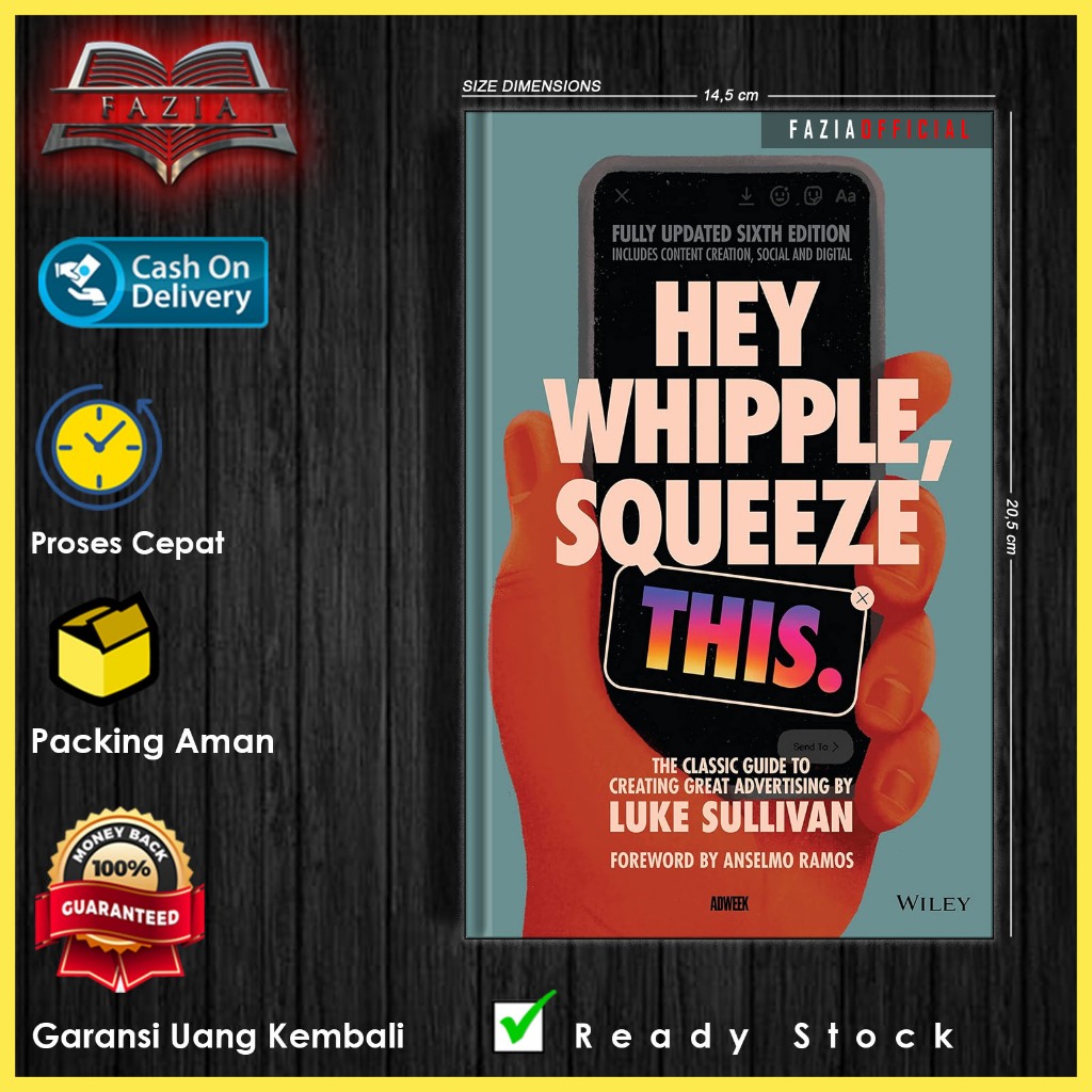 Jual Hey Whipple, Squeeze This by Luke Sullivan (English/Indonesia ...