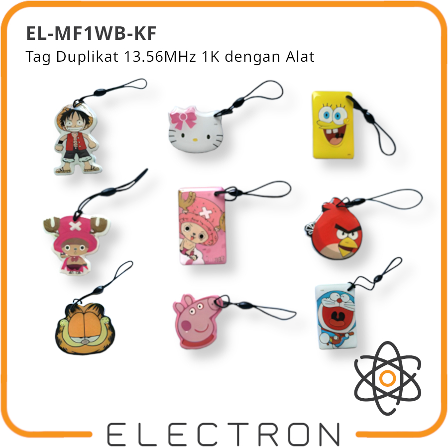 Jual EL-HF1WB-KF RFID 13.56MHz Clone UID Tag Keyfob Duplicate Copy ...