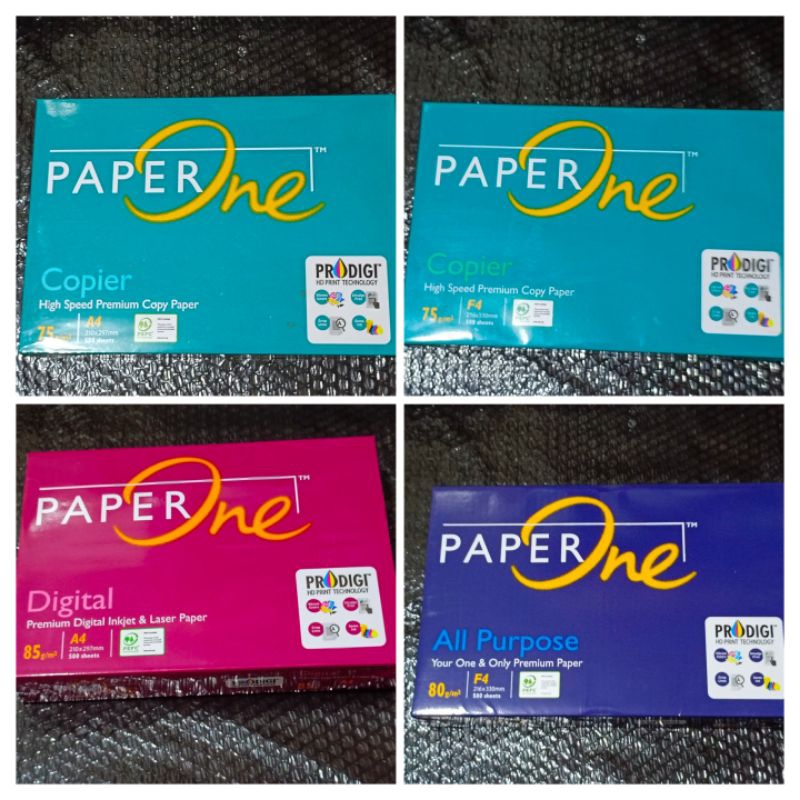 Jual KERTAS HVS A4 PAPERONE PAPER ONE A4/F4 75GR/80/85GR PRINT FOTOCOPY 1 RIM | Shopee Indonesia