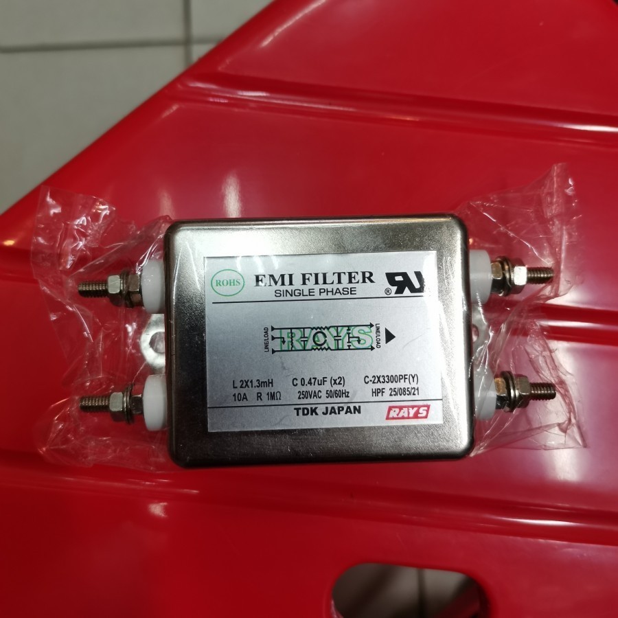 Jual EMI FILTER/NOISE FILTER 10A SINGLE PHASE RAYS ORIGINAL EMI FILTER ...