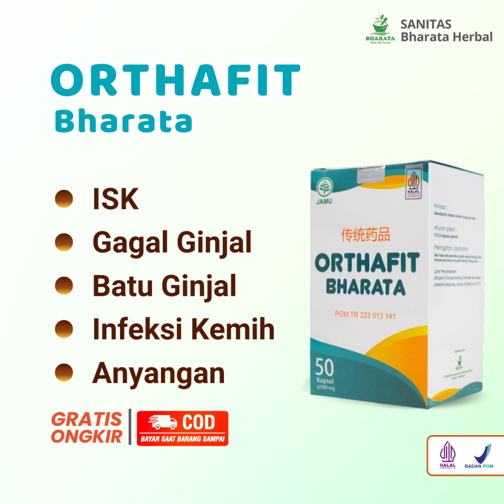 Jual Obat ISK ORTHAFIT BHARATA Original - Obat Infeksi Kemih Kencing ...