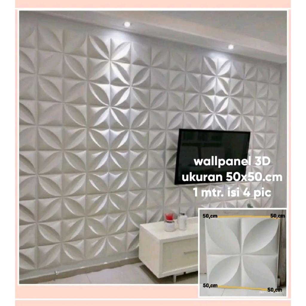 Jual Wall Panel 3D Cor Beton Uk 50 x 50 x 2.5cm | Shopee Indonesia