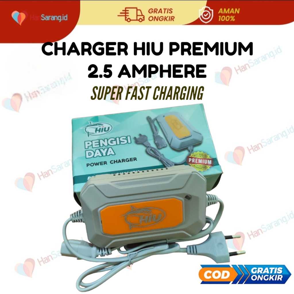 Jual Charger HIU PREMIUM Cas Semprot Sprayer Elektrik Adaptor Pompa Air ...