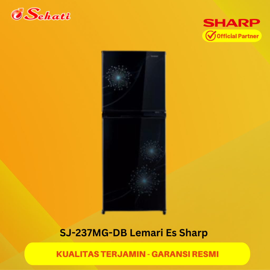Jual SHARP SJ-237MG-DB Kulkas Sharp SJ-237MG-DB | Lemari Es 2 pintu SJ237MG [187L] BIRU | Shopee ...